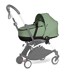 Babyzen YOYO 0+ Bassinet, Peppermint - Includes Thick Double Mattress, Ventilated Shell & Canopy - Requires YOYO2 Frame (Sold Separately)