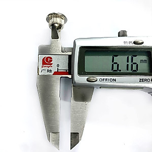 Dopro Metal Chrome 10mm Guitar Tuners Conversion Bushings Adapter Ferrules for Vintage Guitar Tuning Keys