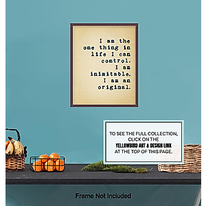 Control Quote - Inspirational Wall Art Room Decor - Motivational Home Decoration Poster Print for Bedroom, Office, Living Room - Gift for History Fans - 8x10