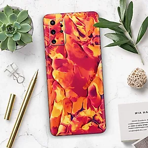 Design Skinz Blurred Abstract Flow V54 Protective Vinyl Decal Wrap Skin Cover Compatible with The Samsung Galaxy S20 (Screen Trim & Back Glass Skin)