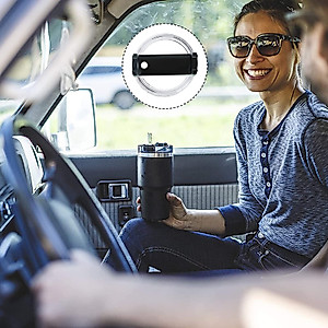 ZEJAVIC 2 pack 40 OZ Tumbler Lid Compatible for Stanley Adventure Quencher Travel Tumbler Cup, Spill Proof Splash Resistant Tumbler Covers for Stanley (Pink)