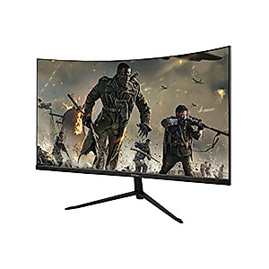 Prechen 24" Curved Frameless Gaming Monitor, 1800R, VA, FHD 1920x1080, 165Hz (144Hz Supported), AMD FreeSync Premium, 3000:1 Contrast Ratio, 2ms, VESA Mountable, HDMI, USB, DisplayPort, Black