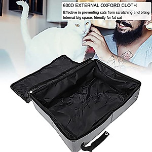 FAMKIT Waterproof Folding Cat Litter Box Portable HomeOutdoor Camping Toilet with Cover Easy Sof