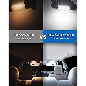 Marsauto 578 LED Bulbs Extremely Bright 400LM 2835 Chipsets for LED Interior Dome Map Door Lights Bulbs 211-2 212-2 569 6411 6451 41mm 42mm 1.65inch 6500K White (Pack of 4)