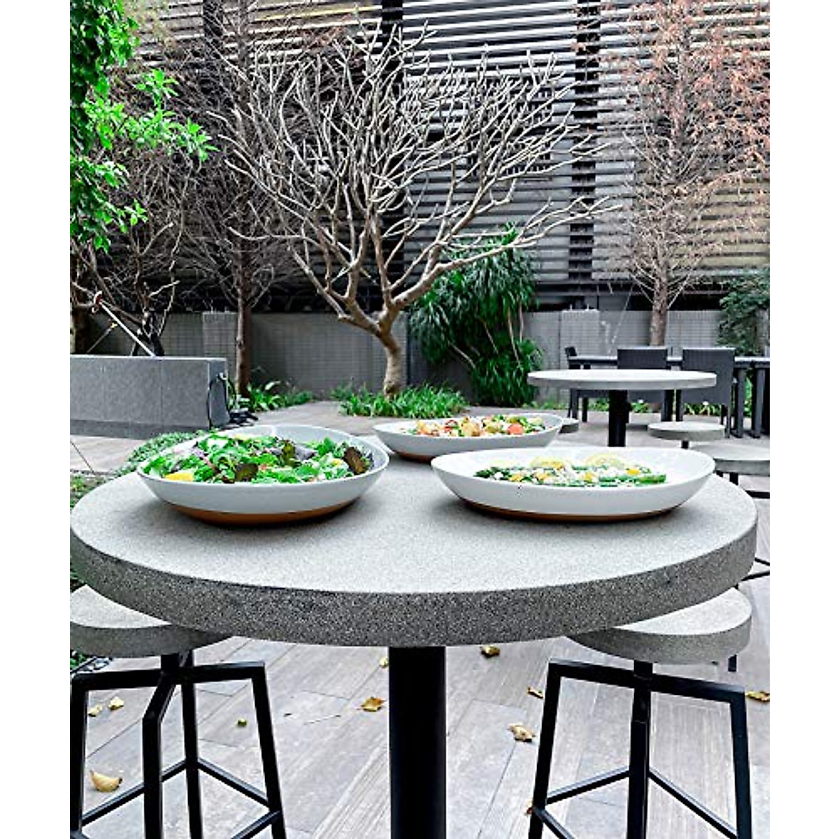 Mora Ceramic Large Serving Bowls- Set of 2 Oval Platters for Entertaining. Modern Kitchen Dishes for Dinner, Fruit, Salad, Turkey, etc. Oven, Dishwasher Safe, 55 / 35 oz, 13.5" / 11.8" - Vanilla White