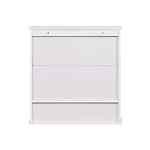TANOOS Bathroom Cabinet, Wall Mounted Bathroom Cabinet with 2 Mirror Doors and Adjustable Shelf, Medicine Cabinets for Bathroom Laundry Room Kitchen, White