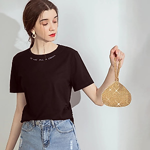 JIAN YA NA Fashion Women Rhinestone Trihedral Clutch Evening Bag Bling Zipper Wedding Purse