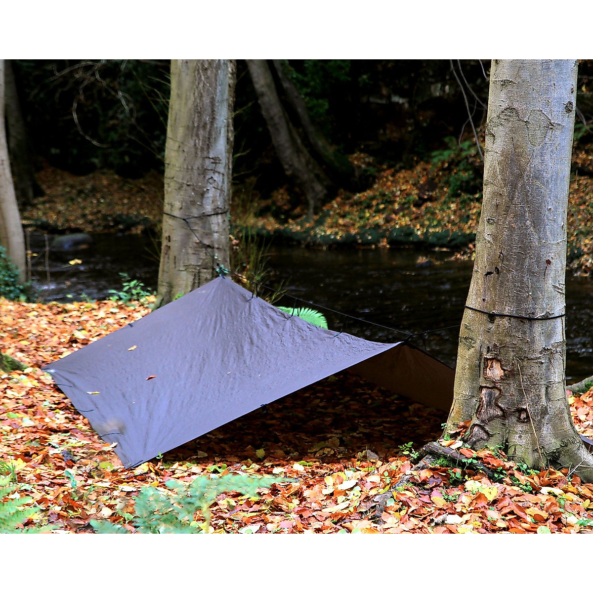 DD Hammocks - DD Tarp XL - Coyote brown (15ft x 10ft) - 100% Waterproof Lightweight & Multifunctional Rainfly Extra Large Tarp Tent Shelter for Camping Bushcraft & Hiking Adventure