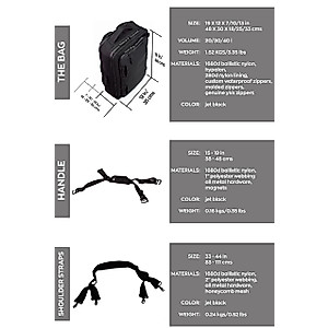 New | Carry-on Large Travel Backpack for Men | Double Expandable Convertible 20L/30L/40L | by Taskin San Francisco | Gen 3