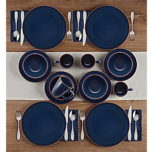 Pfaltzgraff Hunter 16 Piece Dinnerware Set, Service for 4, Blue