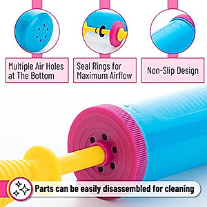 Mr. Pen- Balloon Pump Handheld, 2 Pack, 2-Way Dual Action Ballon Pump Inflater Portable, Baloon Pumping, Air Pump for Balloons, Balloon Inflator, Balloon Blower Pump, Balloon Hand Pump, Baloon Blow Up
