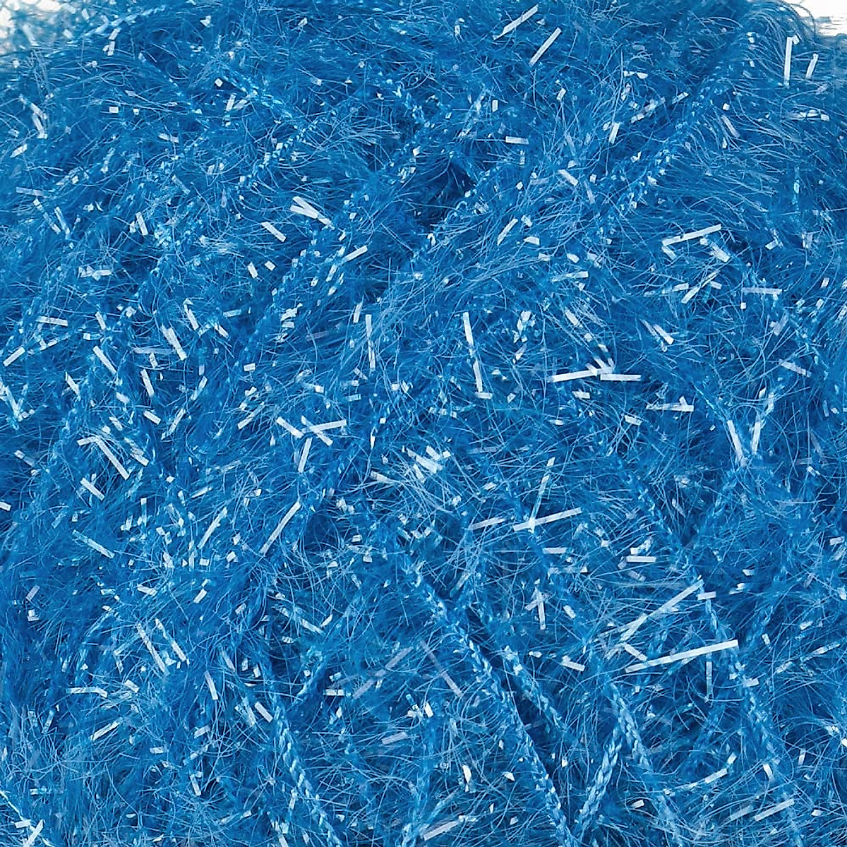 Misoknit Pastel Scrubby Yarn for dishcloths Crocheting 2 Skeins Polyester 100%, 2.8oz(80g) Each, 196 Yards per Skein (Dodger Blue)