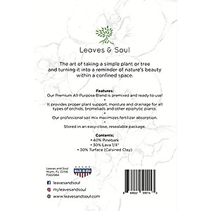 Orchid Soil Premium All Purpose Blend | Large 2.2 Quarts | Ready to Use for Orchids, Bromeliads, Epiphytic Plants | Lava, Calcined Clay and Pinebark | Made in USA