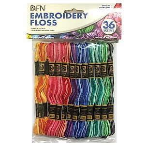 Janlynn Variegated Embroidery Floss Pack, 9.5 x 6.25 x 0.5