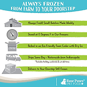 Raw Paws Frozen Raw Chicken Necks for Dogs, 20 lb - Made in USA - Raw Dog Bones - Fresh Meaty Dog Bones - Frozen Dog Bones - All-Natural Raw Meaty Bones for Dogs - Healthy Edibles Dog Bones