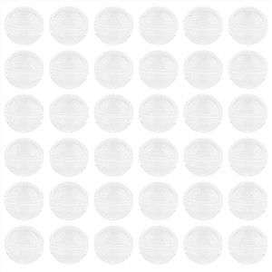 Framendino, 50 Pack 2 Inch Empty Round Clear Capsules Vending Machine Capsules for Gumball Machine