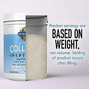 Garden of Life Grass Fed Collagen Peptides Powder – Unflavored Collagen Powder for Women Men Hair Skin Nails Joints, Hydrolyzed Collagen Protein Supplements, Post Workout, Paleo & Keto, 28 Servings