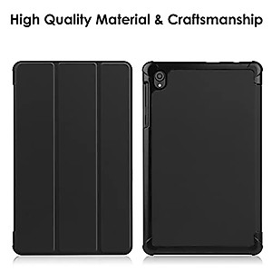 KuRoKo Alcatel Joy Tab 2 / TCL Tab 8 Tablet Case, Slim Light Cover Trifold Stand Hard Shell Case for 8.0" (9032Z) / Verizon TCL Tab 8 (9038s)-NOT for TCL TAB 8 LE