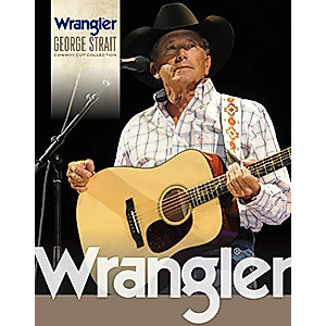 Wrangler Men's Western George Strait One Pocket Button Long Sleeve Woven Shirt,Flat Black,XXL