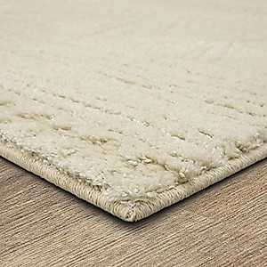 Mohawk Home Vado Modern Contemporary Geometric Sand 2' x 5' Area Rug Perfect for Living Room, Dining Room, Office