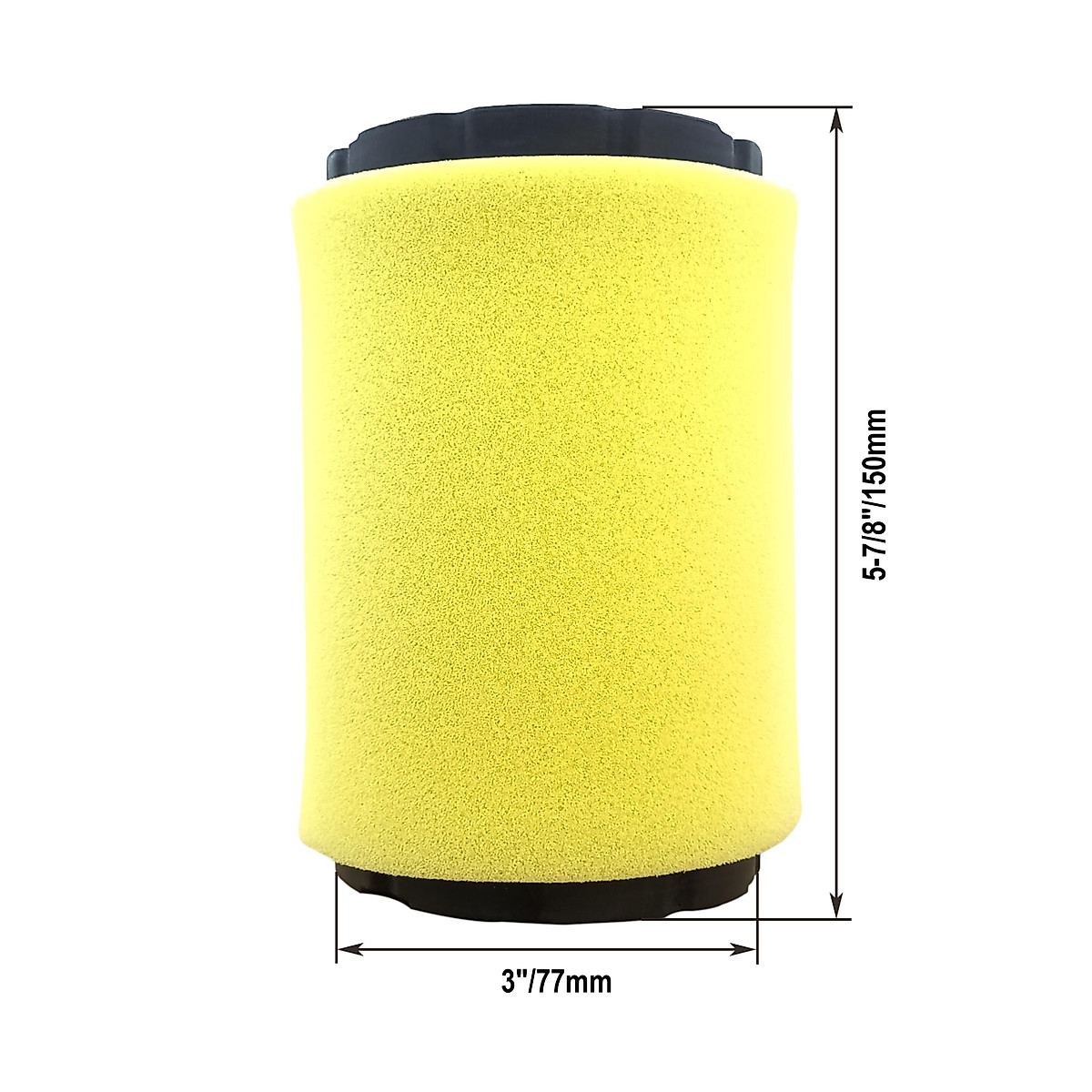 793569 Air filter for Briggs & Stratton 793685 John Deere GY21055 MIU11511 MIU11513 fit LA125 D110 D120 E110 Craftsman YT3000 Husqvarna YTH24V48 Mower Tractor, with Pre Filter Foam & Fuel Filter Kit