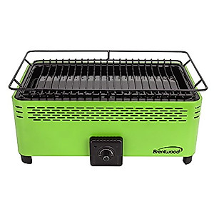 Brentwood BBF-31G Smokeless Portable BBQ, Non-Stick, Green
