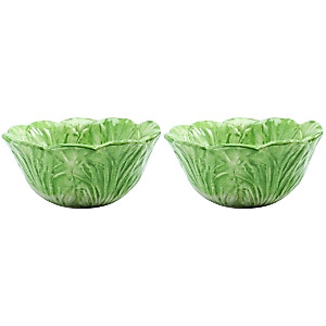 Luxshiny 2pcs Soup Cartoon Mixing Chinese Porcelain Bowls Cute Dish Bowl Plates Food Snacks Ice Microwave Household Serving for Appetizer Vegetable Design Breakfast Noodles Rice