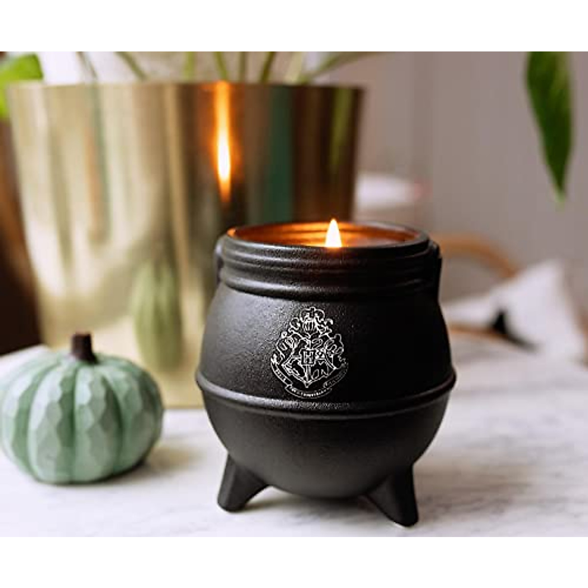 Harry Potter Hogwarts Cauldron Premium Scented Soy Wax Candle with Unique Aromatic Fragrance | 50-Hour Burn Time | Home Decor Housewarming Essentials, Wizarding World Gifts and Collectibles