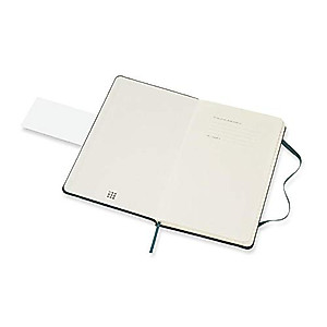 Moleskine Limited Collection Blend Textile Notebook, Hard Cover, Large (5" x 8.25") Ruled/Lined, Camo Green, 240 Pages