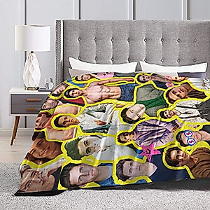 Blanket Tanner Buchanan Soft and Comfortable Warm Fleece Blanket for Sofa,Office Bed car Camp Couch Cozy Plush Throw Blankets Beach Blankets