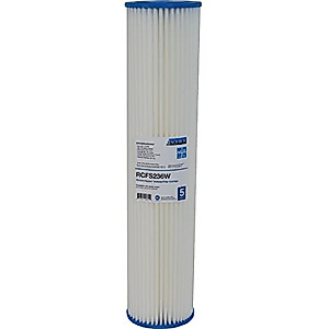 Aquios® WellPlus™ WP236 Jumbo Salt Free Water Softener & Filter System - Prevents Calcium Scale & Iron - Removes Sediment, Rust, Dirt - High Flow Rate - Built in by-Pass & Shut Off Valve