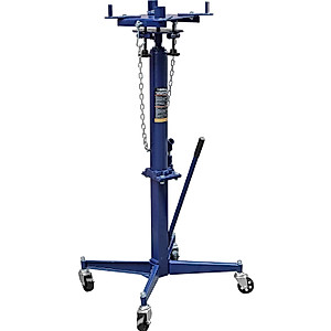 TCE ATR4053U Torin Hydraulic Garage/Shop Telescoping Transmission Floor Jack: 1/2 Ton (1,000 lb) Capacity, Blue