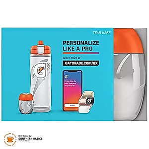 SOUTHERN BASICS Gatorade Gx Hydration System, Non-Slip Gx Squeeze Bottles Or Gx Sports Drink Concentrate Pods (4 Count) (Glacier Freeze Zero)