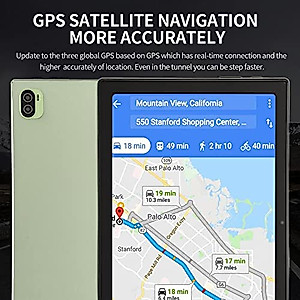 HD Tablet, 10in 1920x1200IPS Display Tablet PC Double Anti Light 2.4G 5G WiFi 6GB 128GB Front 800W Rear 2000W Octa Core 4G Calling Tablet for 12 100 to 240V Green (UK Plug)