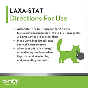 Tomlyn Laxa-Stat Maple-Flavored Hairball Remedy Gel for Cats, 4.25oz
