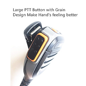 radtel Platinum Series Rainproof Heavy Duty Shoulder Speaker Mic Compatible RT-470X RT-470 RT-490 RT-890 RT-830 RT-495 TYT Kenwood radios,Microphone… (Advanced Mic)