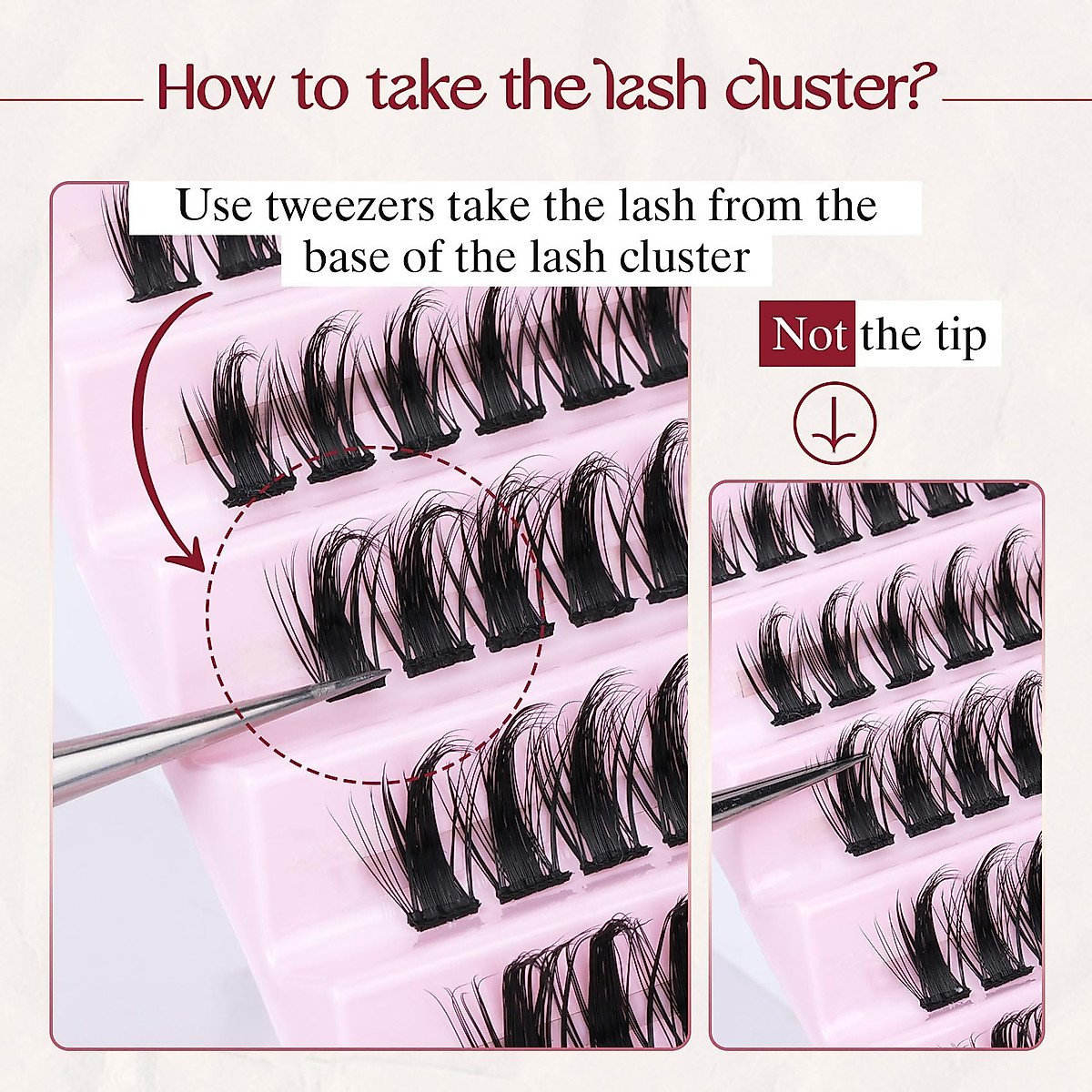 Goddvenus Individual Lashes 105pcs Anime Lashes Extension Manga Lash Clusters Wispy Eyelash Extension D Curl Eyelash Clusters Fluffy DIY Lash Extensions 14-16-18 Mixed Length