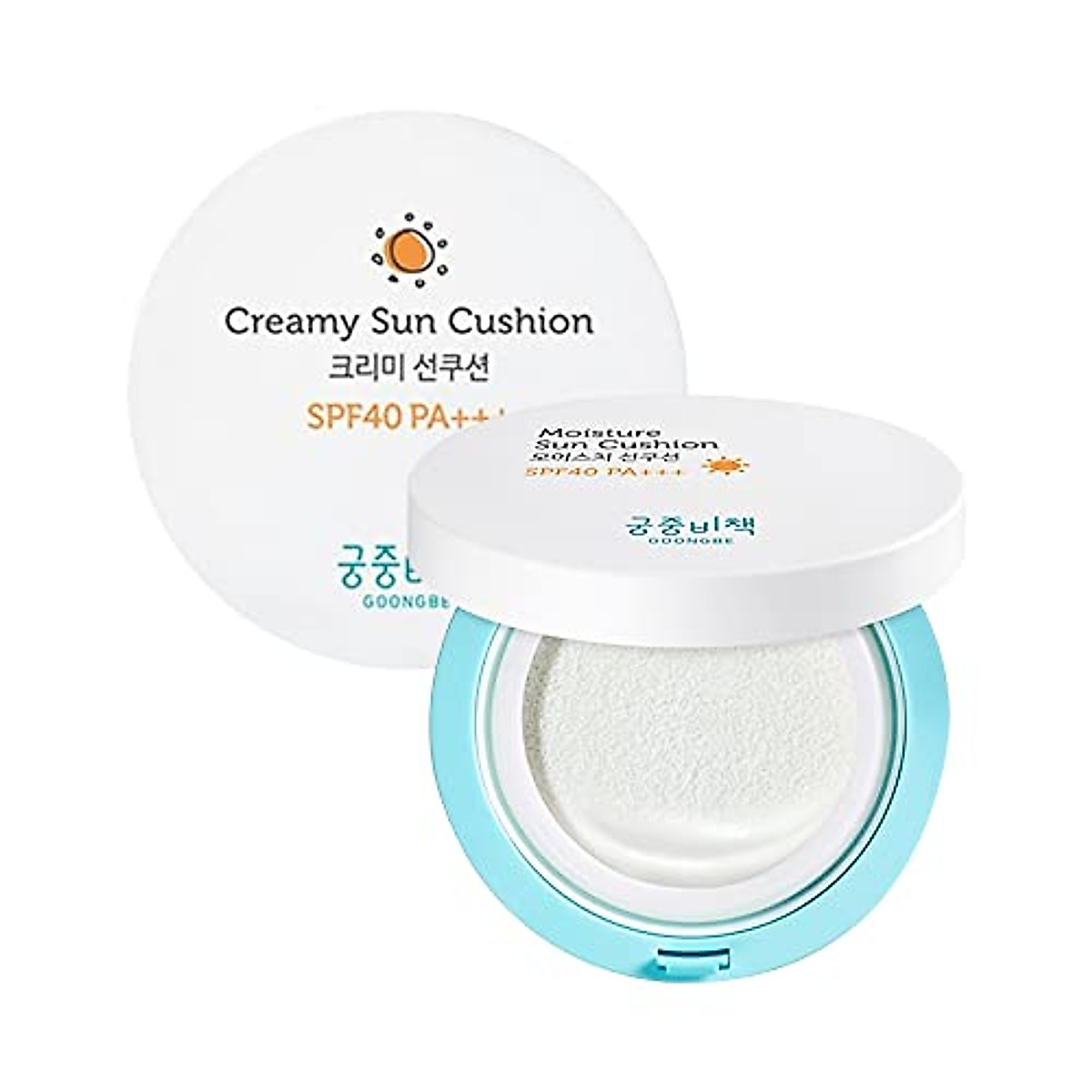 GOONGBE Creamy Sun Cushion SPF40 PA+++ 12g K-beauty 100% Physical Sunscreen