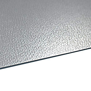 "Floortex Polycarbonate Anti-Slip Chair Mat with Lip 48"" x 60"" for Hard Floors and Low Pile Carpets", Clear (FR1215020LRA)