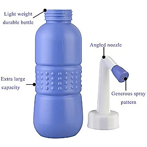 Portable Bidet Bottle for Travel Personal Hygiene Care Manual Bidet (11in), Blue