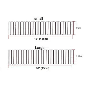 Duroetui Adjustable Plastic Drawer Closet Grid Divider Tidy Organizer Container Home Storage (45cm X 10cm ( 18" X 4" ), White)