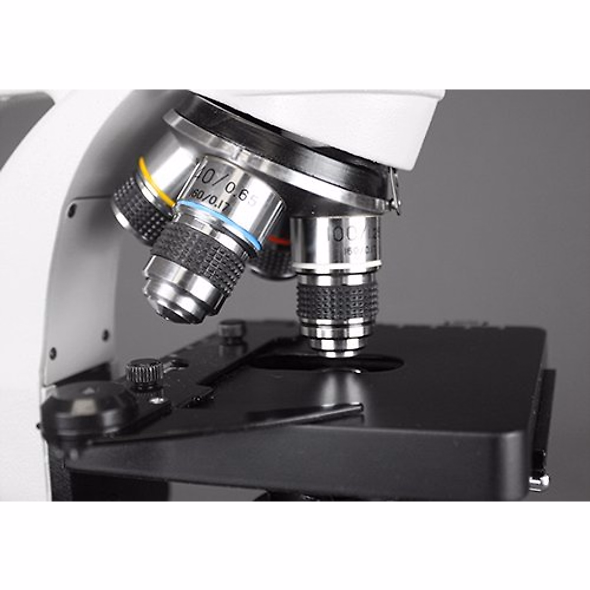 Parco Scientific 3050-100-RC Monocular Compound Microscope, 10x WF Eyepiece, 40x—1000x Magnification, LED Illumination, Coaxial Coarse & Fine Focus, Mechanical Stage, Rechargeable Battery