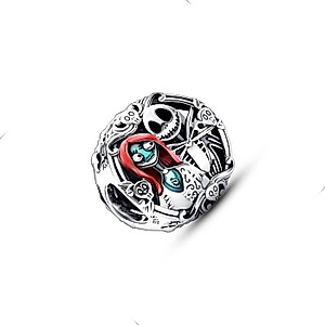 PANWOB Jewelry Black Night Christmas Charm for Women Bracelets Necklaces in 925 Sterling Silver,Mother's Day Christmas Valentine's Day