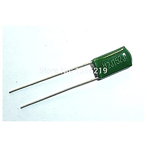 10pcs Mylar Film Capacitor 630V 2J152J 1500pF 1.5nF 2J152 5% Polyester Film Capacitor