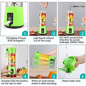 Debboutique Best 380ML Portable Blender Juicer Electric, Ice, Smoothie. Fruit Mixer