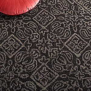 Safavieh Dip Dye Collection 3' x 5' Dark Grey DDY151H Handmade Wool Area Rug