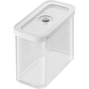 ZWILLING Fresh & Save CUBE Storage Organizer, 2M, 2-qt, Pantry Organizers and Storage, Plastic, BPA-Free Airtight Dry Food Storage Container for Oats, 16-ounce Box of Dry Pasta, Medium Tall, Clear