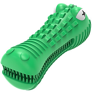 Squeaky Dog Toys for Large Medium Dogs,Tough Indestructible Dog Chew Toys Dog Teeth Cleaning Toothbrush for Dog Dental Care