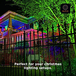 SLEEKLIGHTING 5Watt E12 LED Filament Candelabra Green Light Bulb, (60W Incandescent Replacement) Chandelier Torpedo Tip, Clear Glass Cover E12 Base 4 Pack