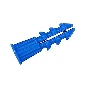 Qualihome Drywall Anchors Premium Quality Ribbed Lightweight Plastic Anchors for Hollow Walls – Wall Hanging Anchor Kit for Pictures, Artwork & Light Duty Anchoring Application (#10-12 x 1")